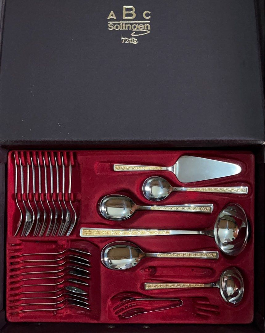 Solingen Gold Plate 23/24 ct., Furniture & Home Living, Kitchenware ...