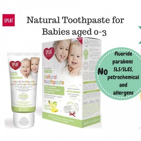 Splat baby Natural Toothpaste with finger brush included, Babies & Kids ...
