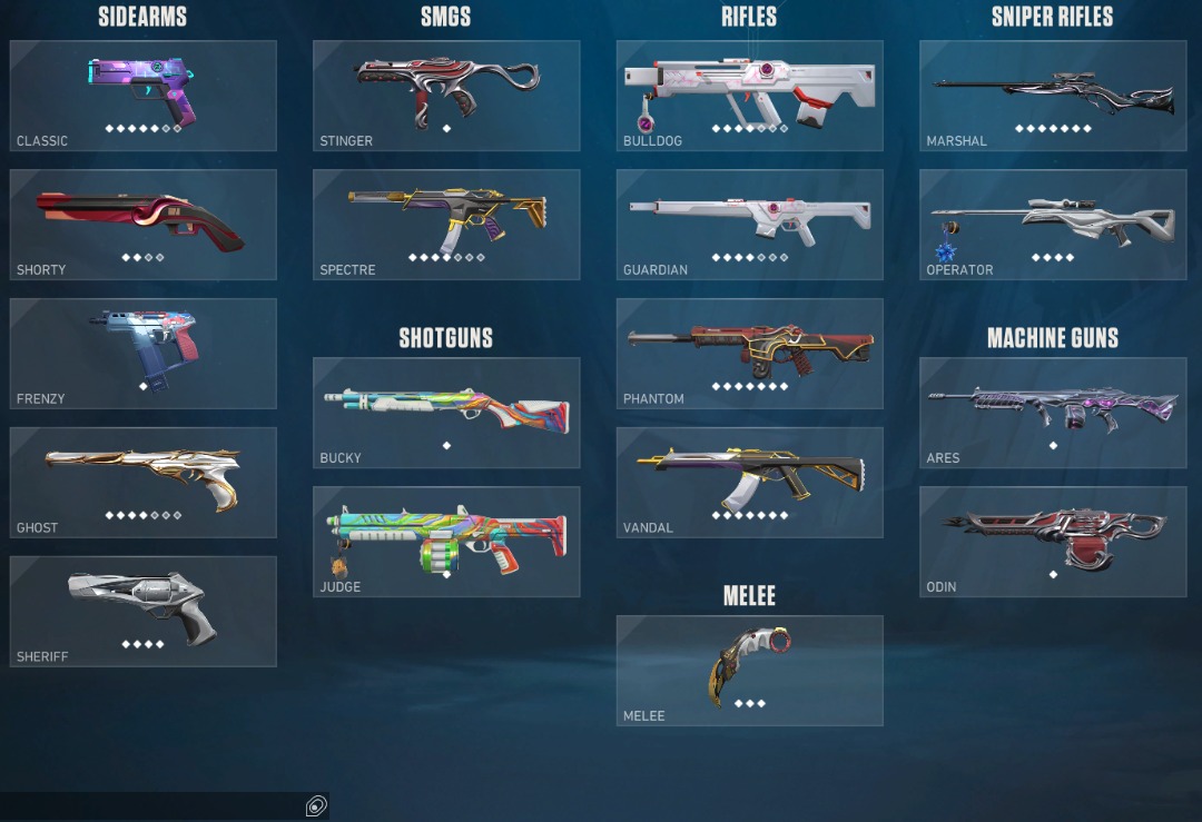 STACKED Ascendant(peak immo) Valorant account(7 knifes + 56 gun skins ...