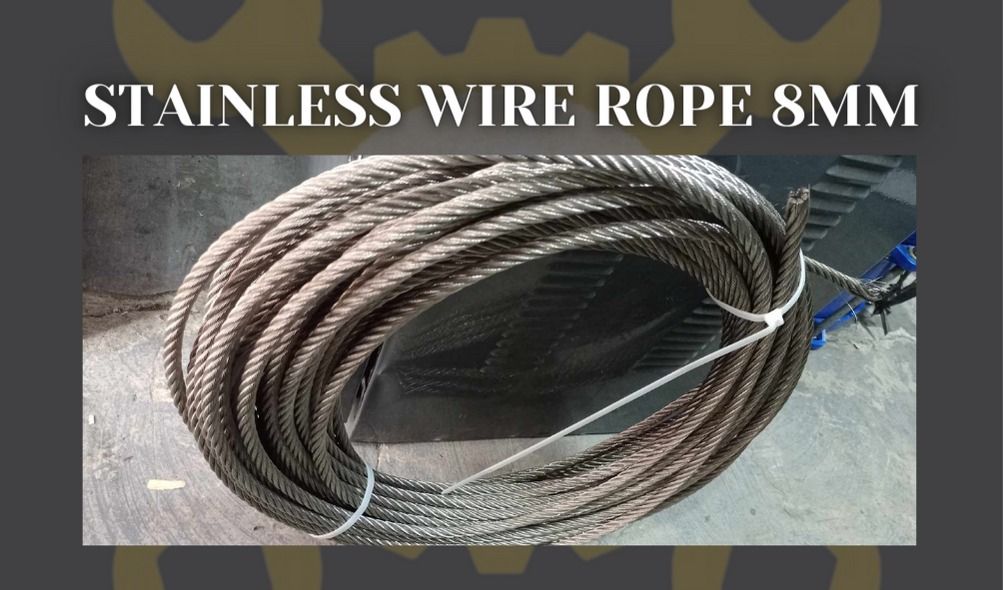 Stainless Wire Rope 8mm, Commercial & Industrial, Industrial Equipment ...