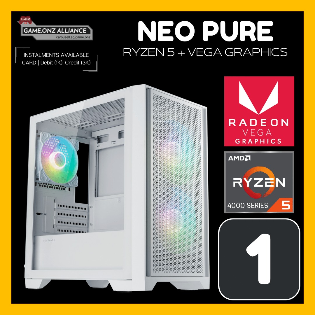 STARTER GAMING PC | NEO M2 PURE with 03x ARGB FANS | AMD RYZEN Cheap ...