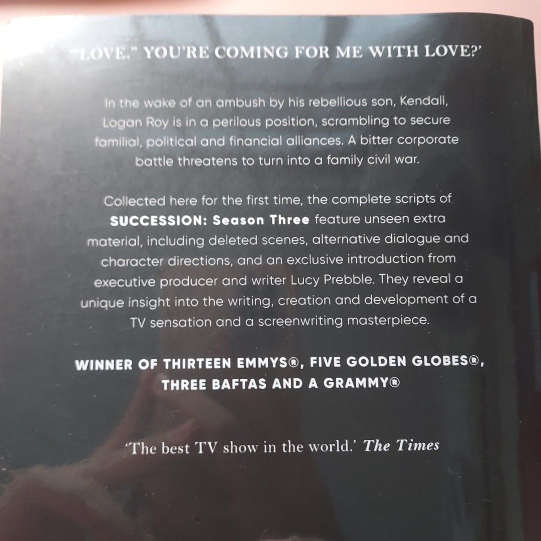 Succession HBO S3: The Complete Scripts, Hobbies & Toys, Books ...