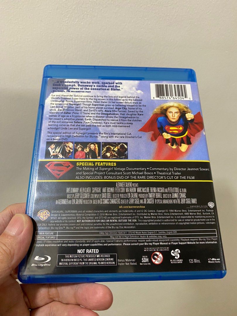 Supergirl Blu-ray + DVD - 1984 film starring Helen Slater - unsealed ...