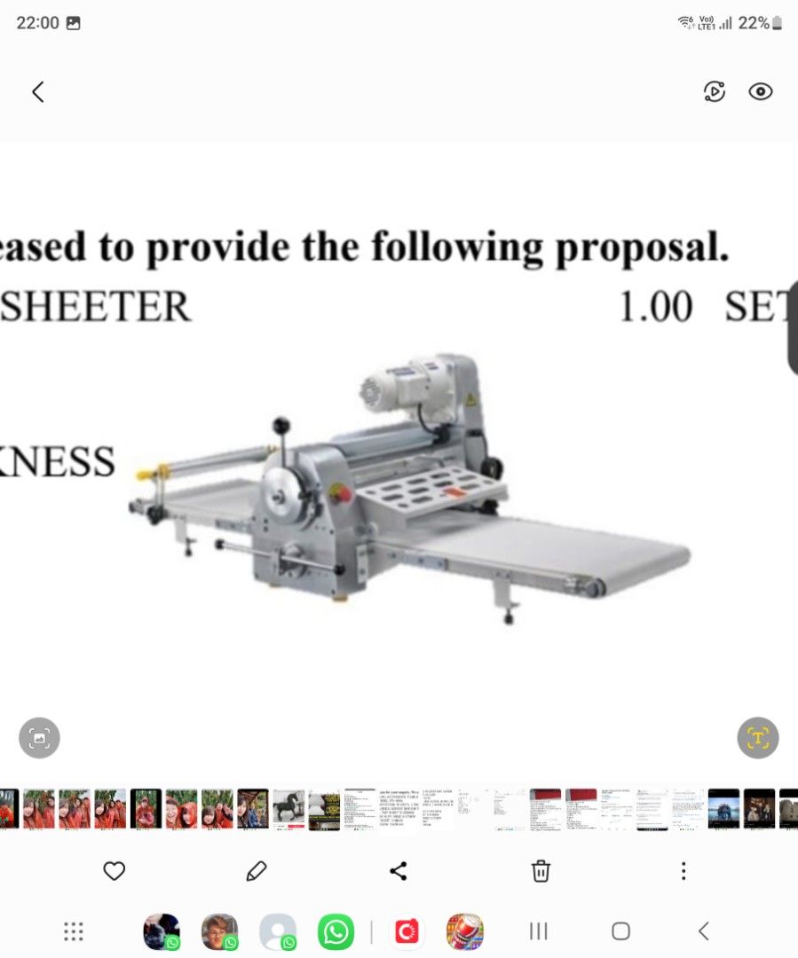 Automatic table top dough sheeter, used once only, Everything Else on ...