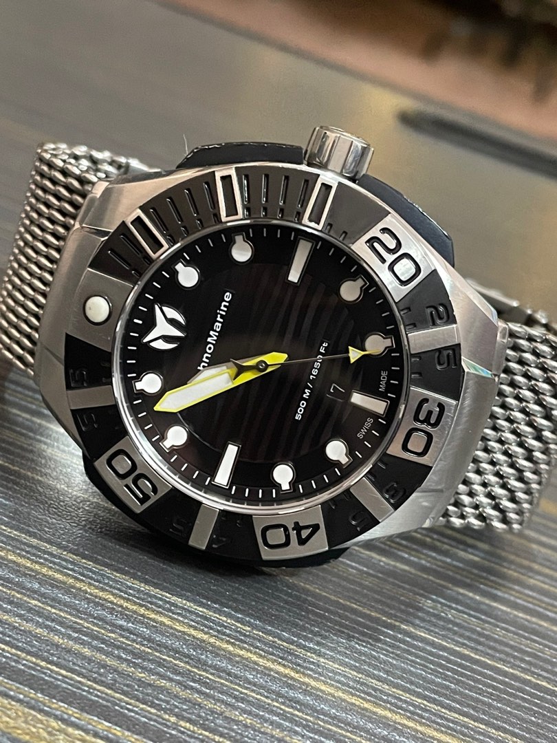 Technomarine Reef Black Quartz, Luxury, Watches on Carousell