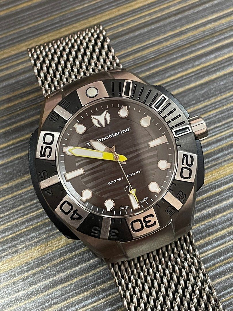 Technomarine Reef Black Quartz, Luxury, Watches on Carousell
