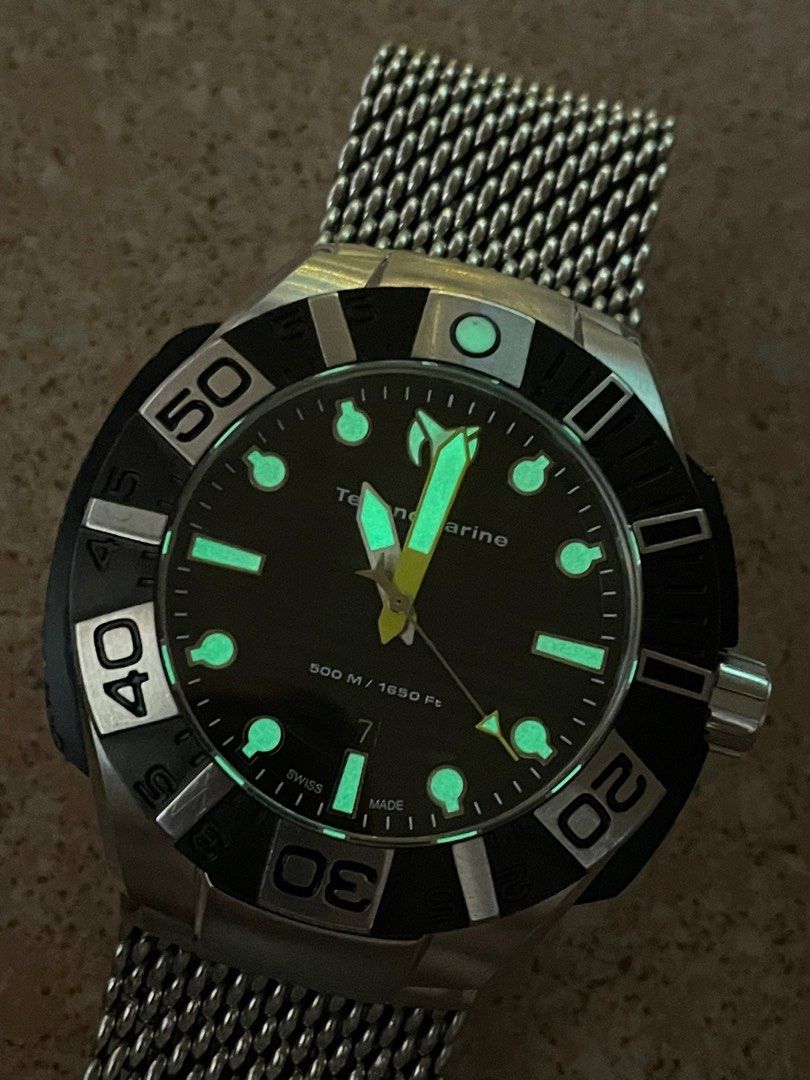 Technomarine Reef Black Quartz, Luxury, Watches on Carousell