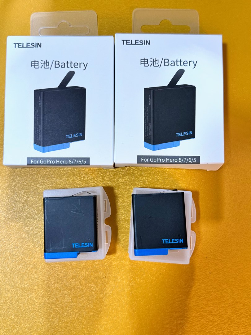 Telesin batteries GoPro Hero 8 7 6 5, Photography, Photography ...