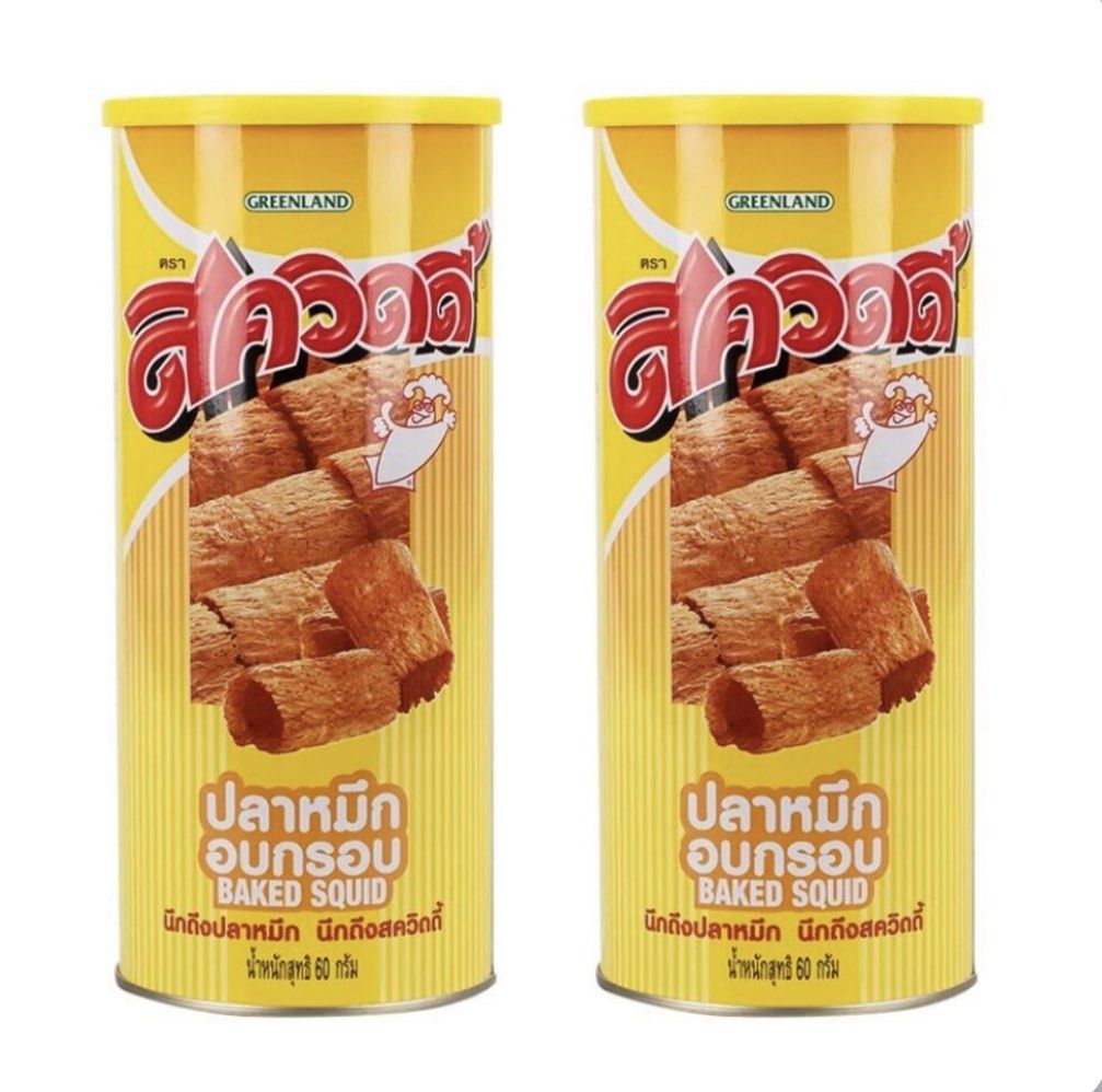 Thai Baked Squid Snack - Squidy 90g, Food & Drinks, Local Eats on Carousell