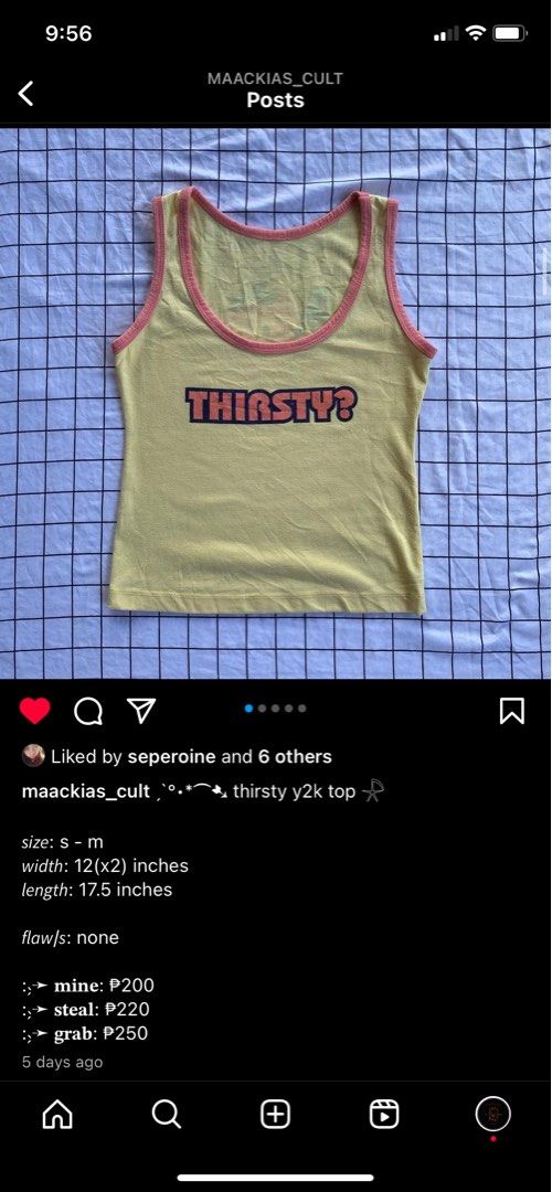 THIRSTY? Y2K Kidcore Cutecore Top, Women's Fashion, Tops, Sleeveless on ...