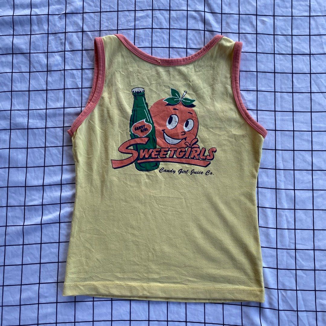 THIRSTY? Y2K Kidcore Cutecore Top, Women's Fashion, Tops, Sleeveless on ...