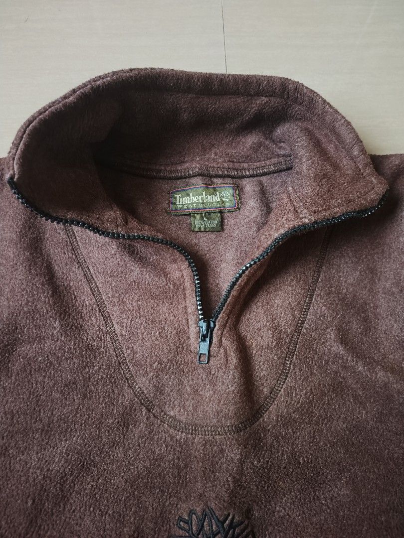 TIMBERLAND VINTAGE KNITTED HALFZIP, Men's Fashion, Coats, Jackets and ...