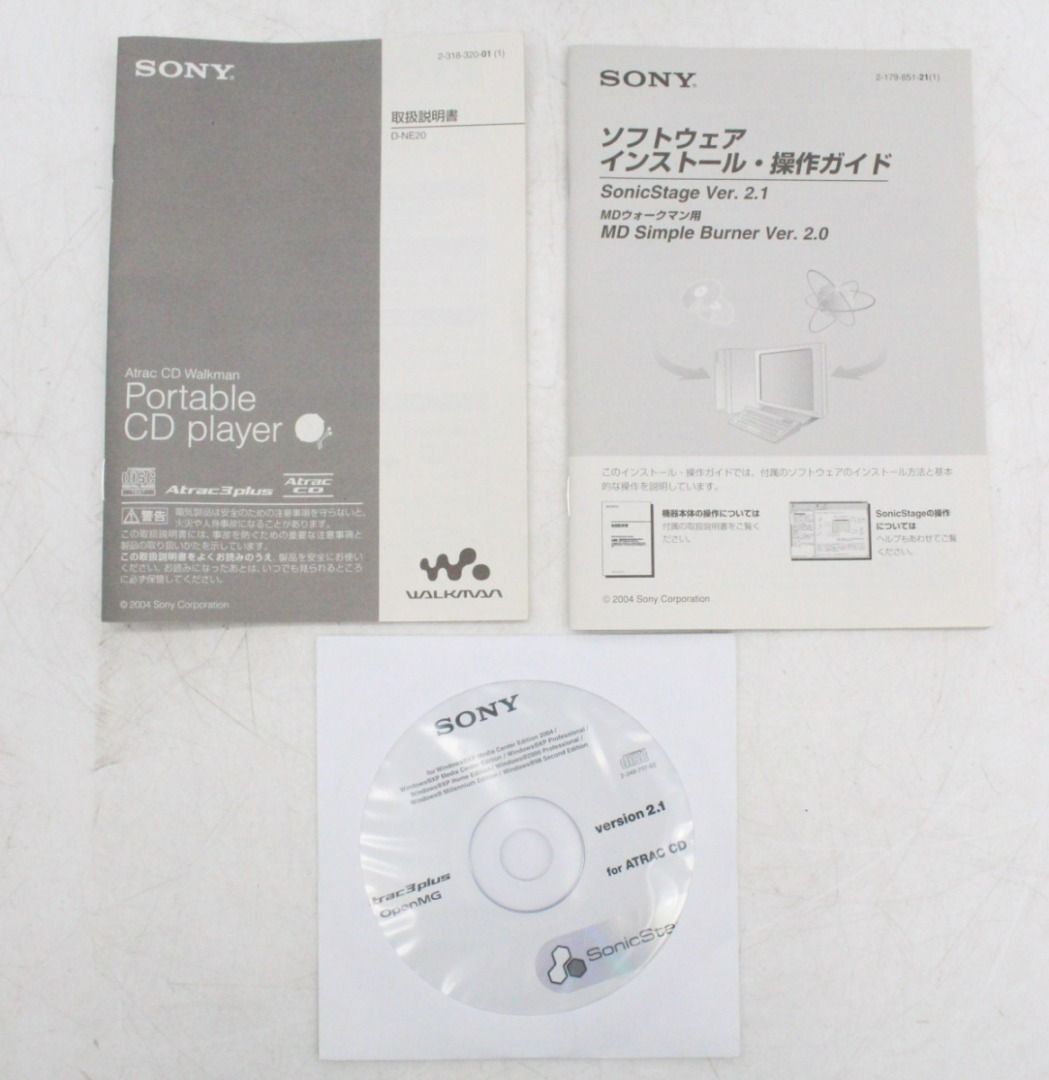 Toishi] SONY/Sony D-NE20 CD 隨身聽 WALKMAN 隨身 CD 播放器 紅色 工作項目, 音響器材, 可攜式音響 ...