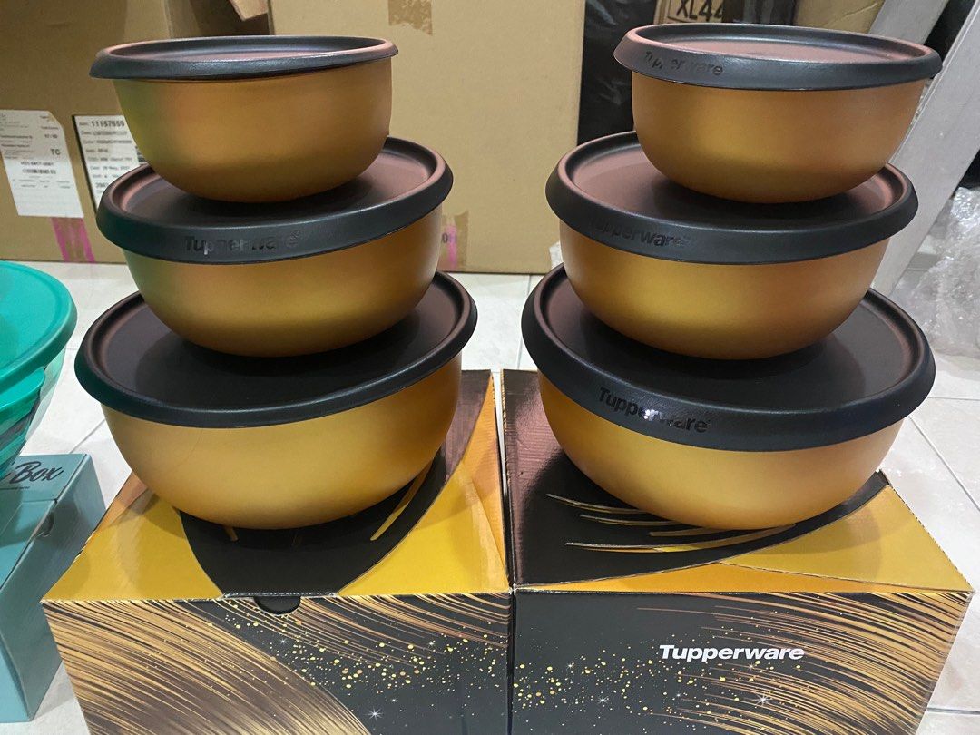 Tupperware gold limited edition, Furniture & Home Living, Kitchenware ...