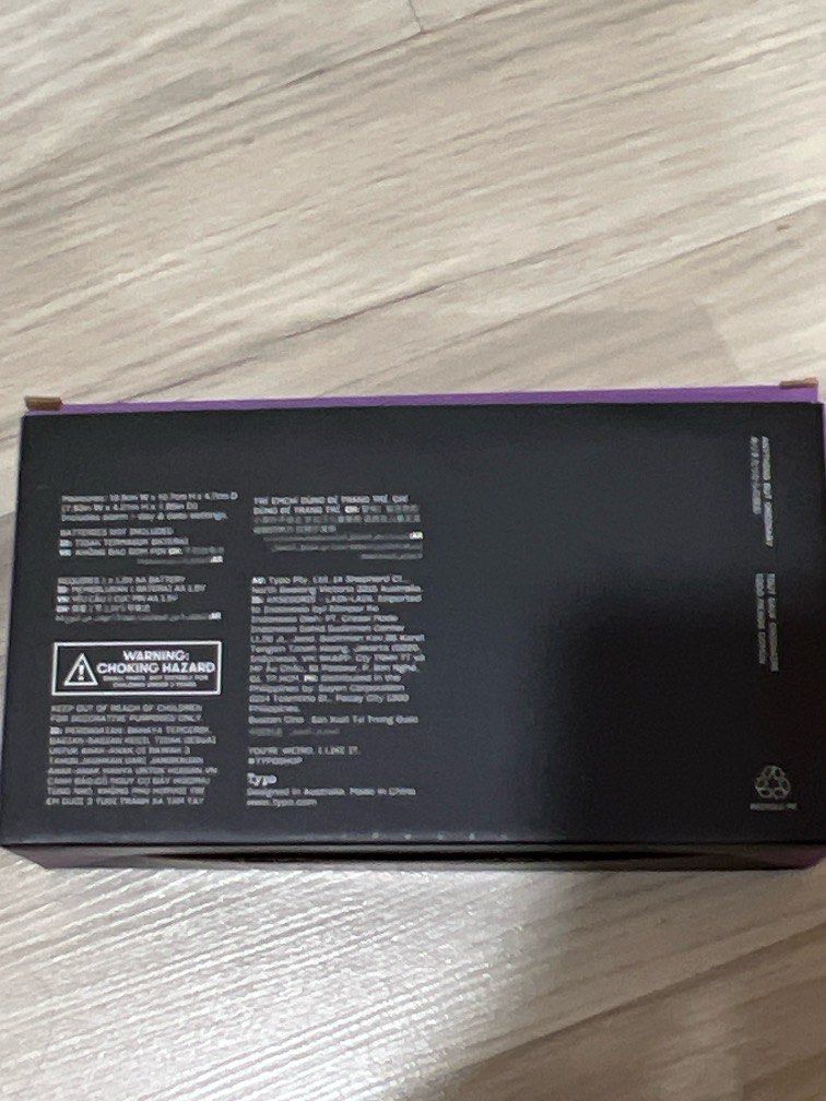 Typo Flip Clock Purple, Furniture & Home Living, Home Decor, Clocks on ...