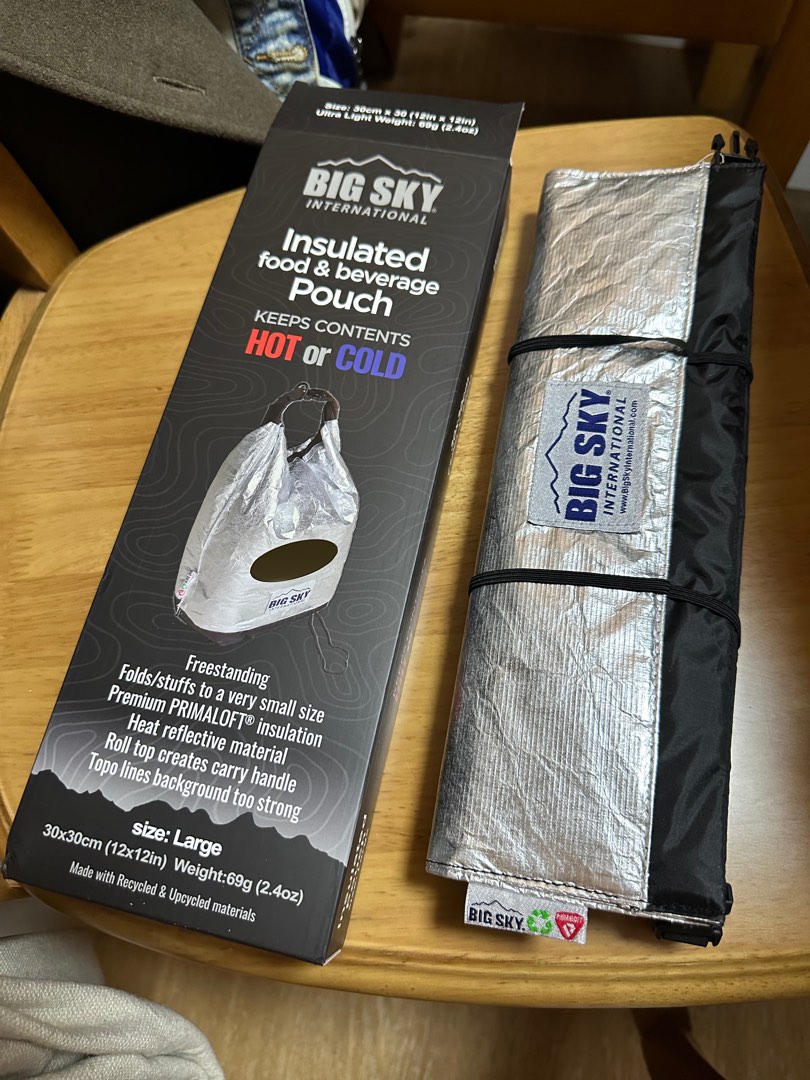 完 (露營UL神物) Big Sky Insulite™ Insulated Food & Beverage Pouch (L) Large 保冷/溫袋, 運動產品, 行山及露營 ...