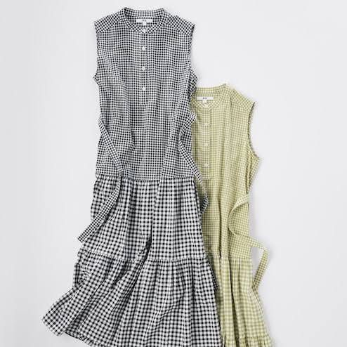 UNIQLO gingham tiered dress, Women's Fashion, Dresses & Sets, Dresses ...