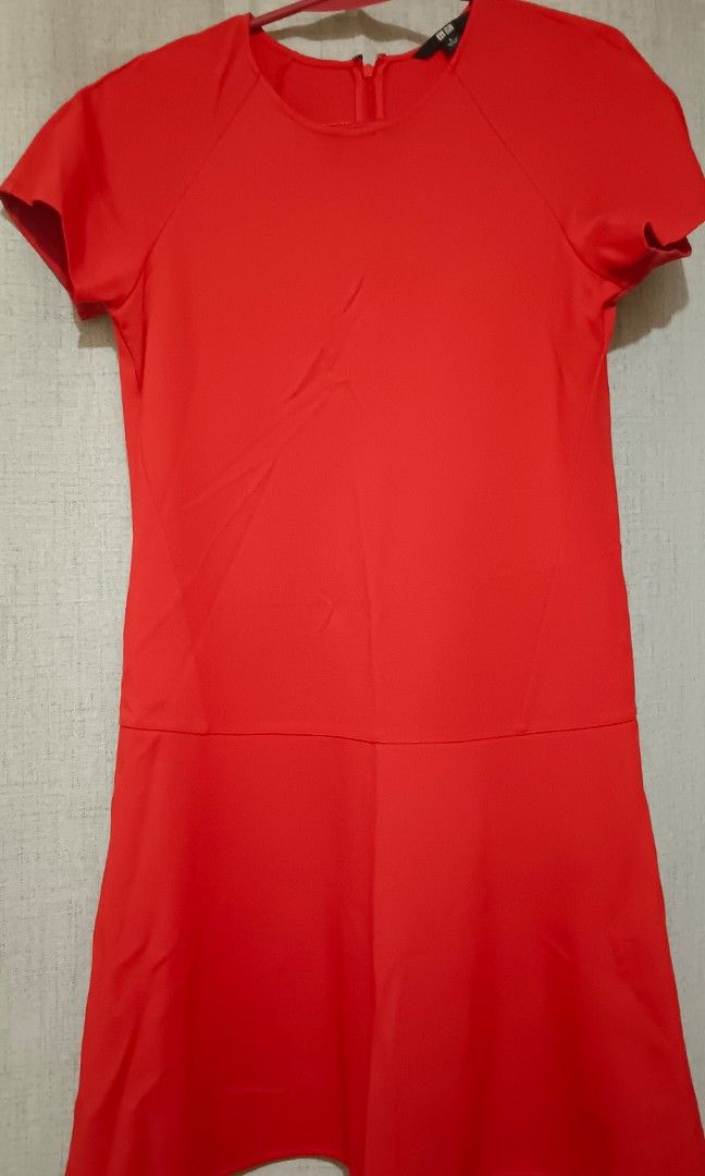 UNIQLO RED DRESS (LARGE), Women's Fashion, Dresses & Sets, Dresses on ...