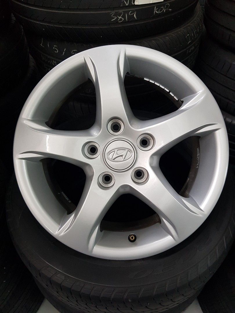 Used 15" Original Hyundai Rims Only, Car Accessories, Tyres & Rims on ...