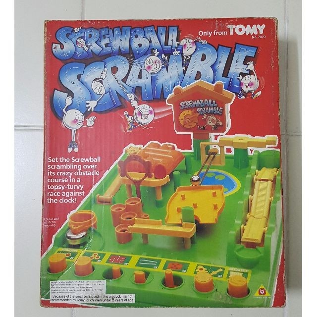 VINTAGE 1980's TOMY Screwball Scramble Board Game, Toys & Collectibles ...