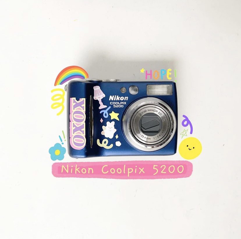 Vintage Nikon Coolpix 5200 Blue Digital Camera Y2K Digicam, Photography ...