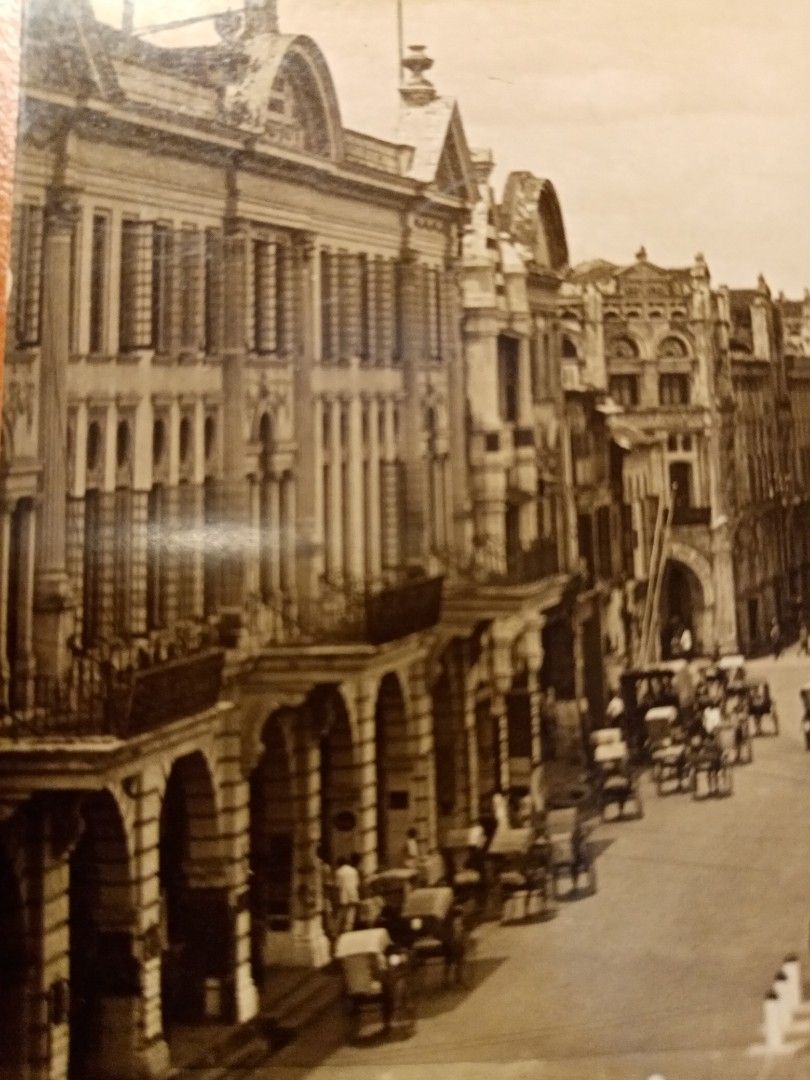 Vintage Raffles Place Black & White Real Old Picture Post Card, Hobbies ...