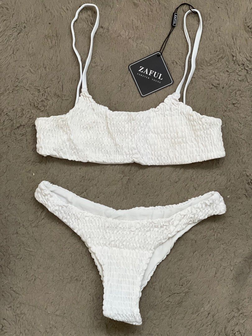 White Two piece bikini, Women's Fashion, Swimwear, Bikinis & Swimsuits ...