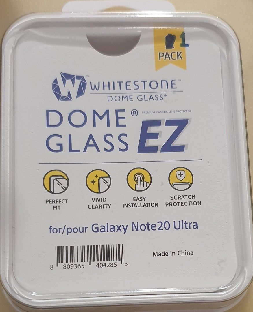 Whitestone Dome Glass x 1 for Galaxy Note 20 Ultra back camera ...