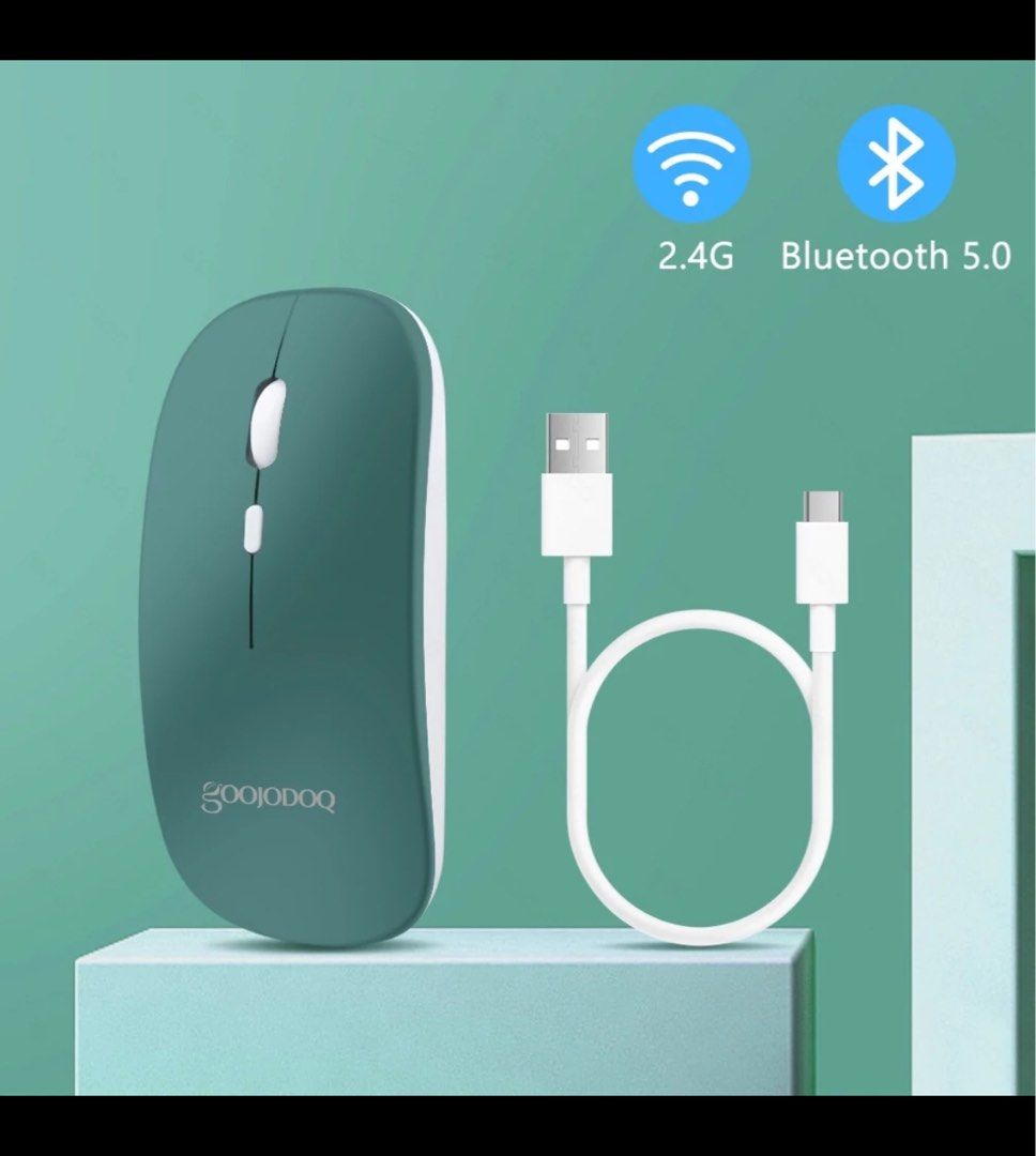 Wireless charging mouse. Bluetooth and USB. Dual, Computers & Tech ...