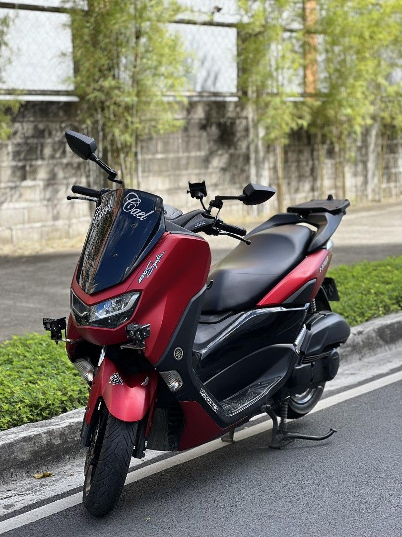 Yamaha Nmax V2 Red 2021, Motorbikes, Motorbikes for Sale on Carousell