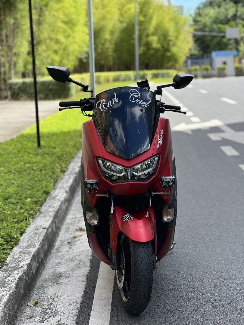 Yamaha Nmax V2 Red 2021, Motorbikes, Motorbikes for Sale on Carousell