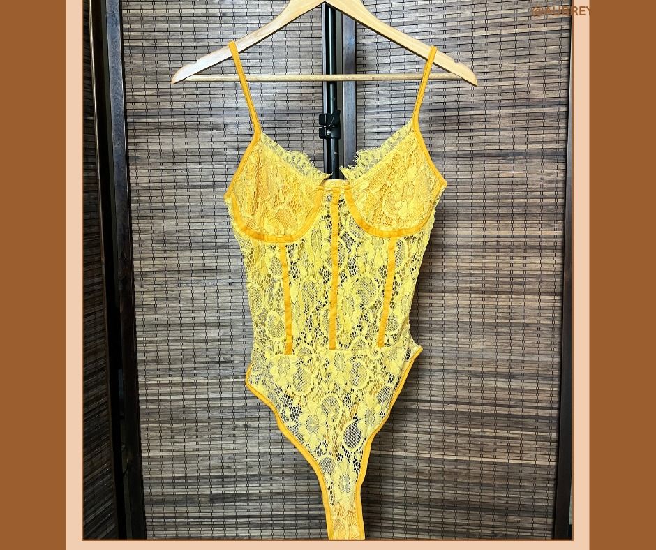 Yellow Bustier Body Suit, Women's Fashion, Tops, Others Tops on Carousell
