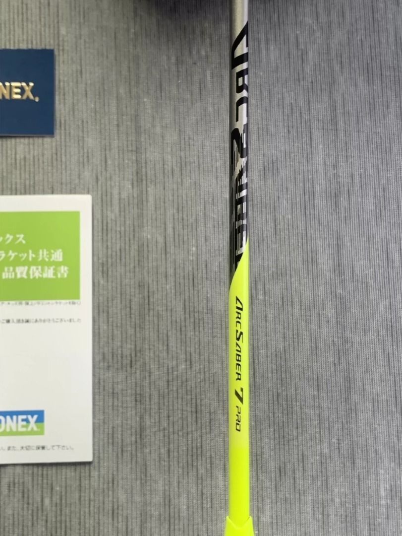 YONEX Bow and Arrows 7pro Grey Yellow PRO with Balanced Blade Attack ...