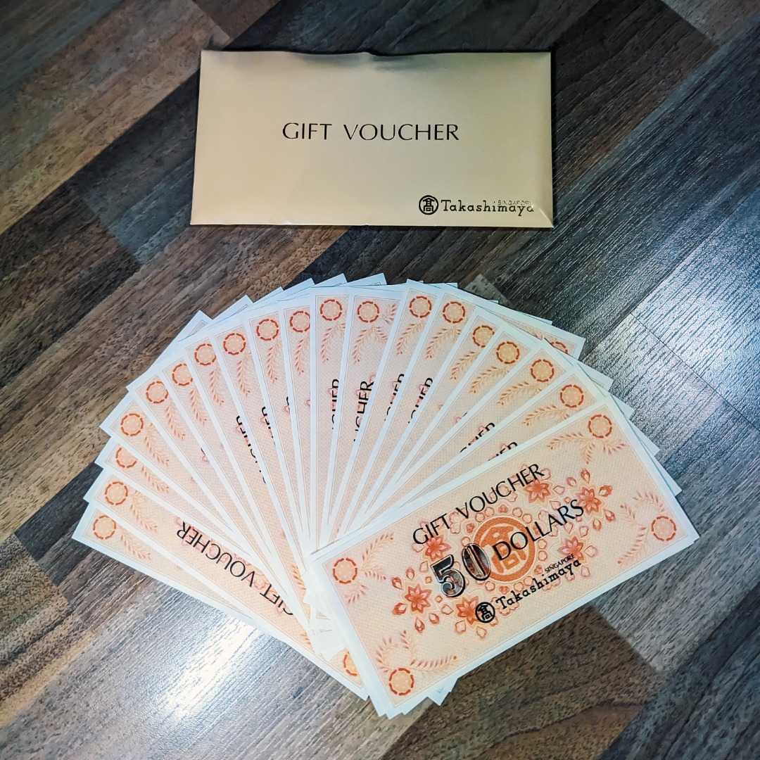 $710 Takashimaya Vouchers, Tickets & Vouchers, Vouchers on Carousell