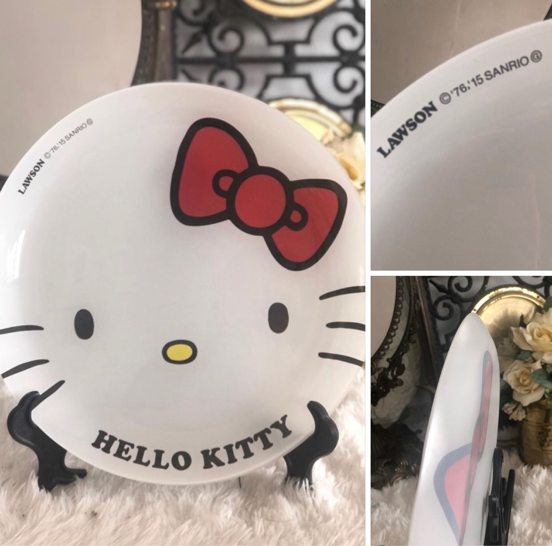10” sanrio plate hello kitty, Furniture & Home Living, Home Decor ...