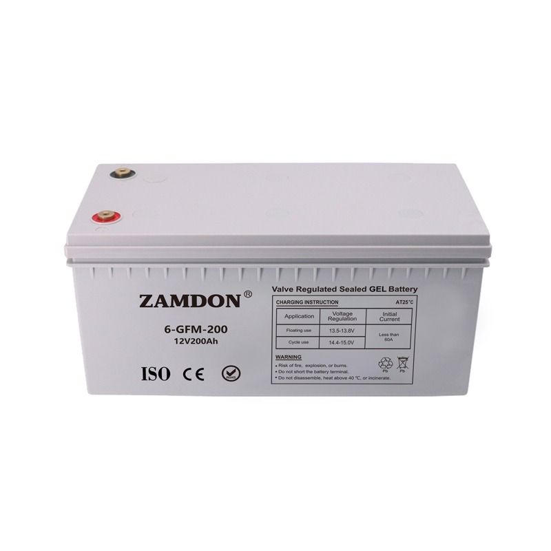200AH 12V Zamdon Gel Deep Cycle Rechargeable Lead Acid UPS Solar ...