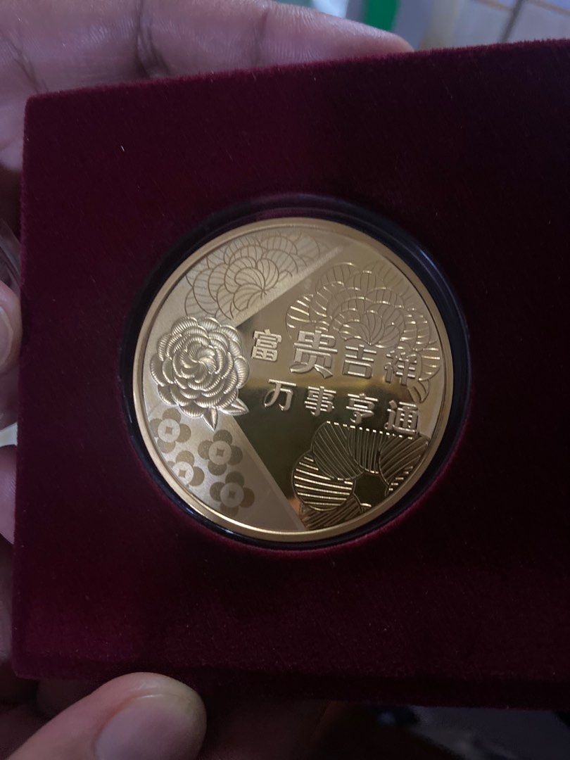 24k gold commemorative coin rat year, Hobbies & Toys, Memorabilia ...