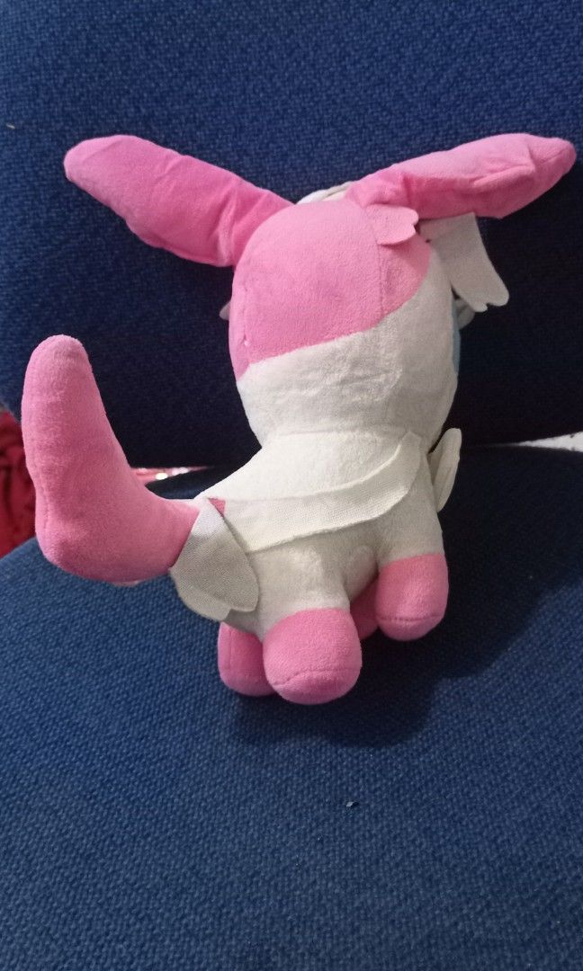 31cm pink sylveon pokemon stuffed toys, Hobbies & Toys, Toys & Games on ...