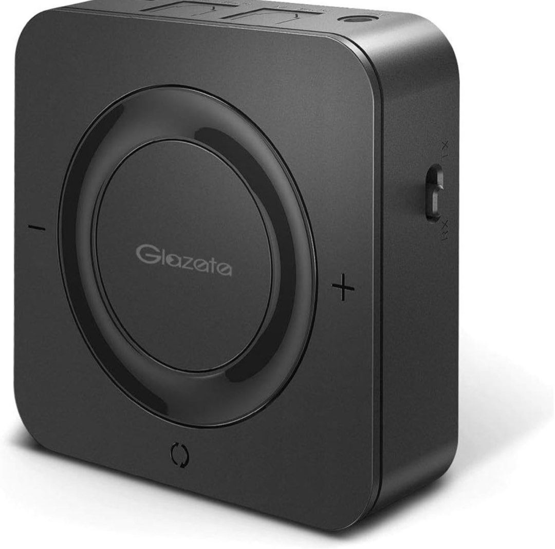 (3969) Glazata Bluetooth 5 Transmitter Receiver with aptX Low Latency, 3.5mm RCA/Digital Optical ...