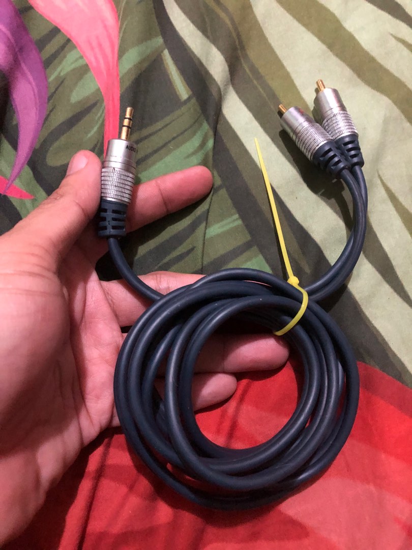 3MM to LRaudio heavy duty pro audio cable, Audio, Other Audio Equipment ...