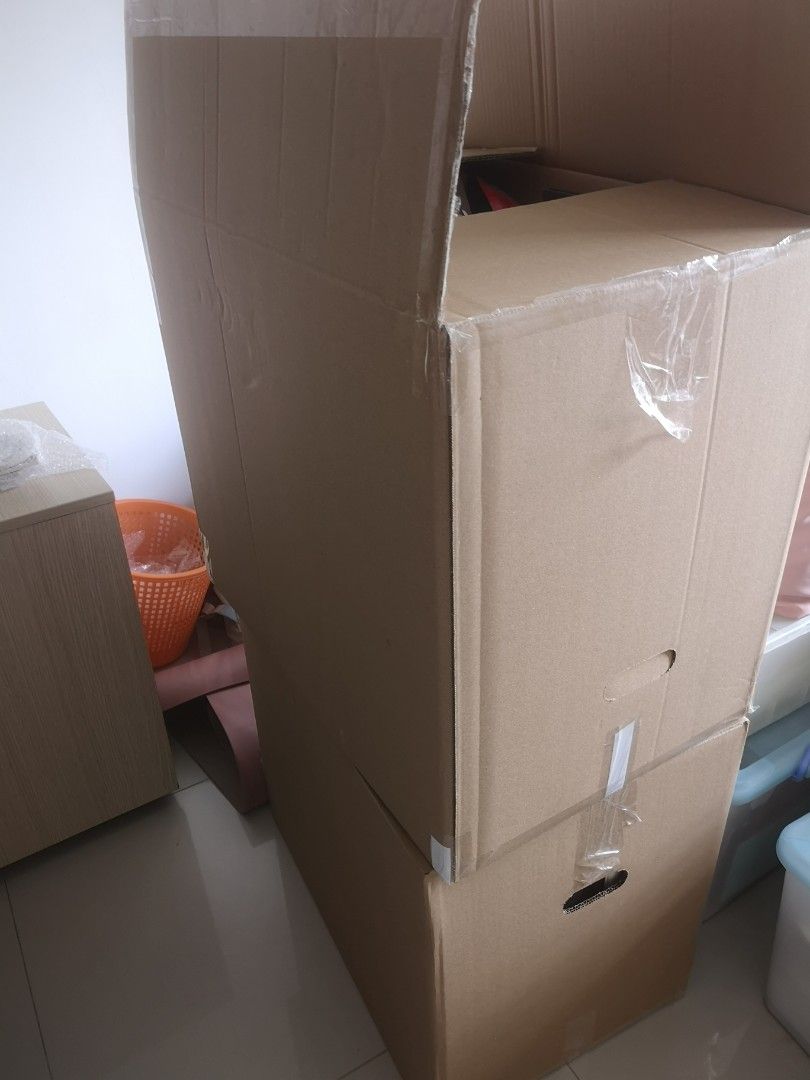 3x Big Carton Box for house moving, Furniture & Home Living, Home ...