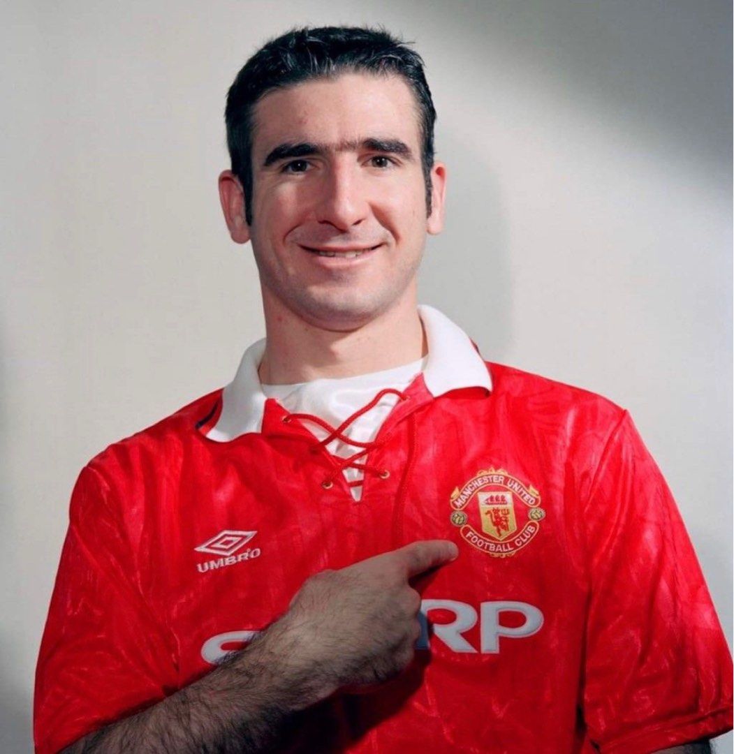 #7 Eric Cantona Manchester United 1992 - 1993 Home soccer/football ...