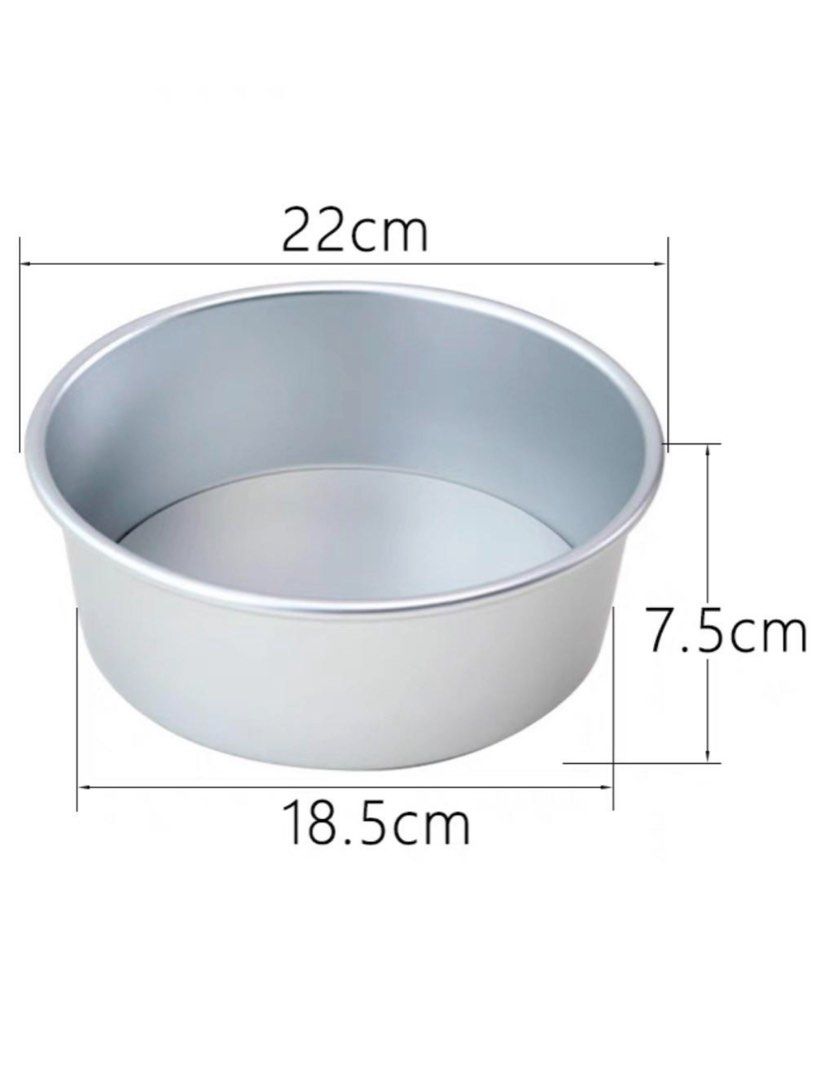 8” round baking tin (removable base), Furniture & Home Living ...