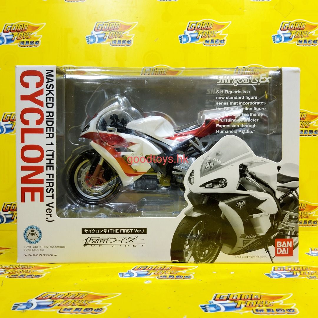 全新未開封 BANDAI 幪面超人 MASKED RIDER THE FIRST 1 SHF CYCLONE 旋風號 電單車, 興趣及遊戲 ...