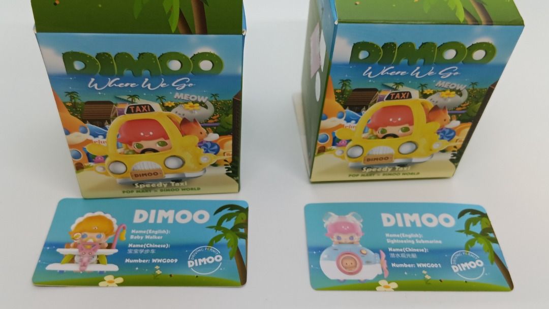 (全新) Dimoo Where We Go Meow 寶寶學步車 Baby Walker 潛水觀光艇 Sightseeing ...