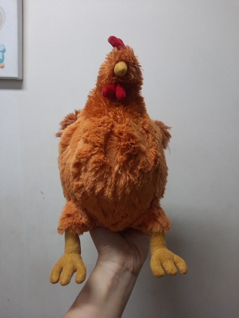 不議價 [new] 全新Jellycat Cecile Chicken plush toy/soft toy 勁真公雞/塞西爾雞公仔, 興趣及 ...