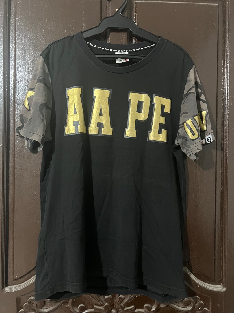 Aape Gold, Men's Fashion, Tops & Sets, Tshirts & Polo Shirts on Carousell