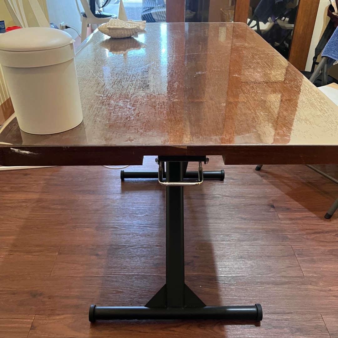 Adjustable Wood Desk Table, Furniture & Home Living, Furniture, Tables ...