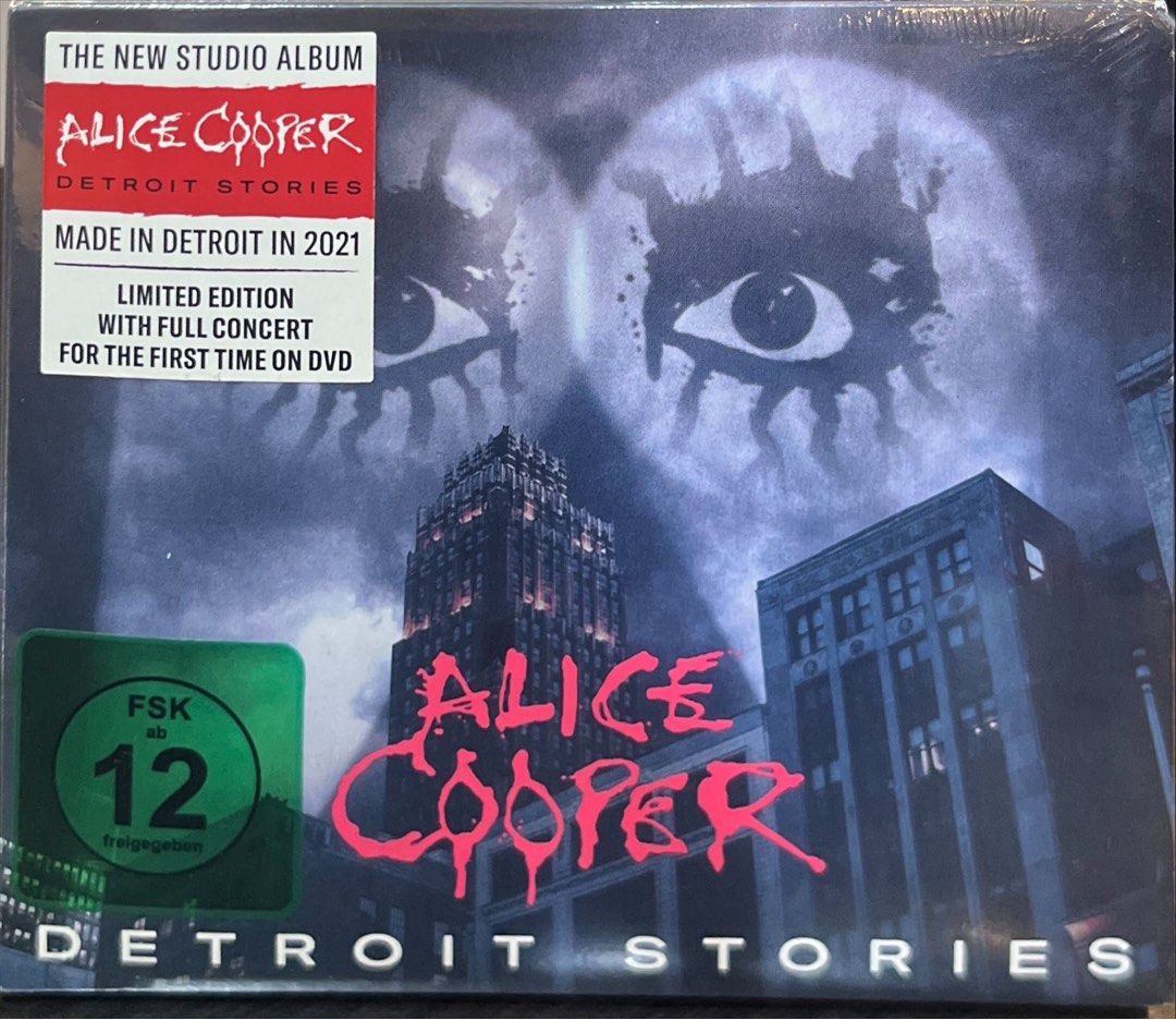 Alice Cooper : Detroit Stories Limited Edition CD + DVD, Hobbies & Toys ...