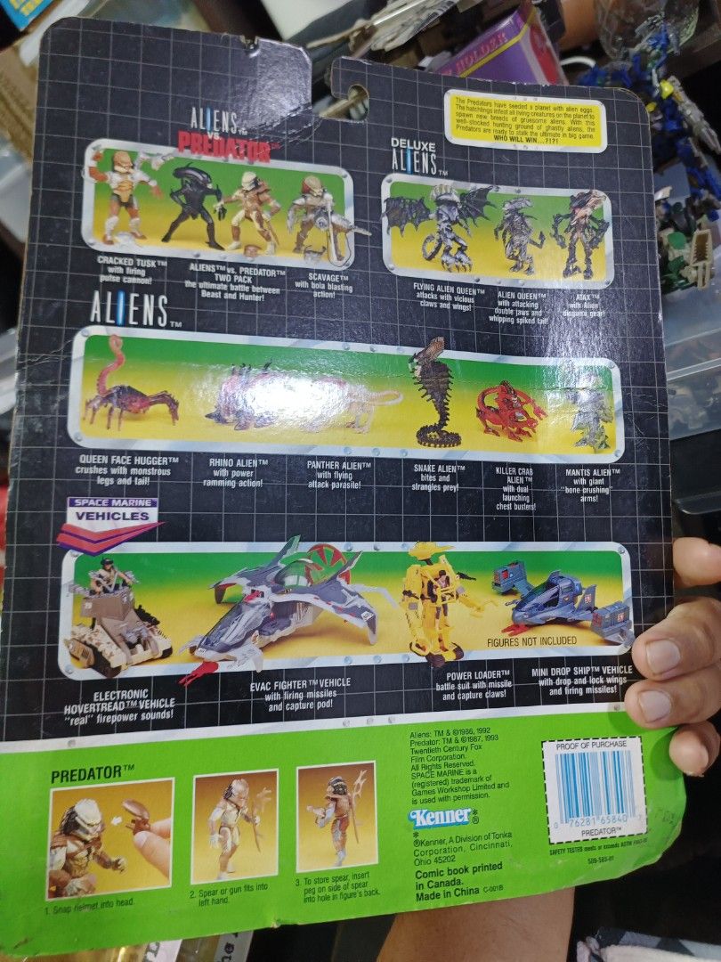 Aliens Vs. Predator Kenner 1993 the Ultimate Battle Between Beast and ...